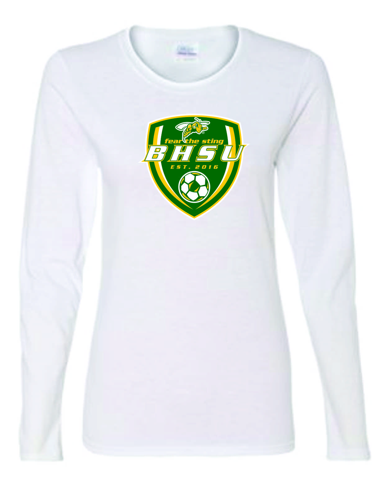 BHSU Logo 1 -long sleeve ladies – Dilly Prints, LLC